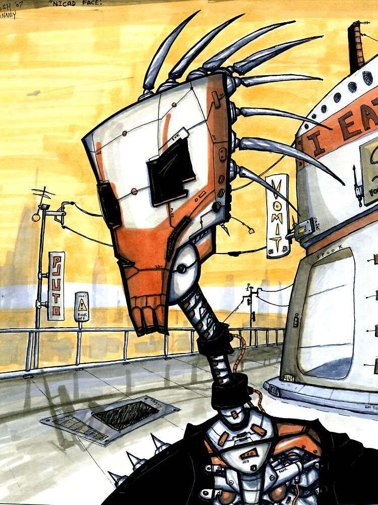 "Nicad Face" Sticker for Sale by 01Graphics | Redbubble