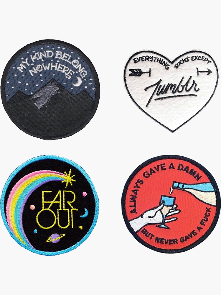 "patches pack" Sticker for Sale by raychler-r | Redbubble