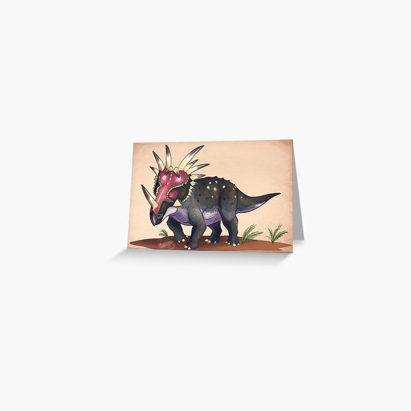"Styracosaurus" Greeting Card by DevinQuigleyArt | Redbubble