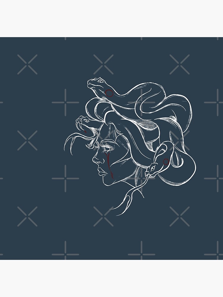 "Medusa Head 2 - Side Profile" Poster for Sale by SkylaFray | Redbubble
