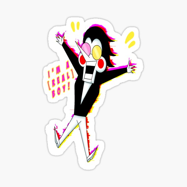 "Real Boy Spamton" Sticker by jag2584 | Redbubble