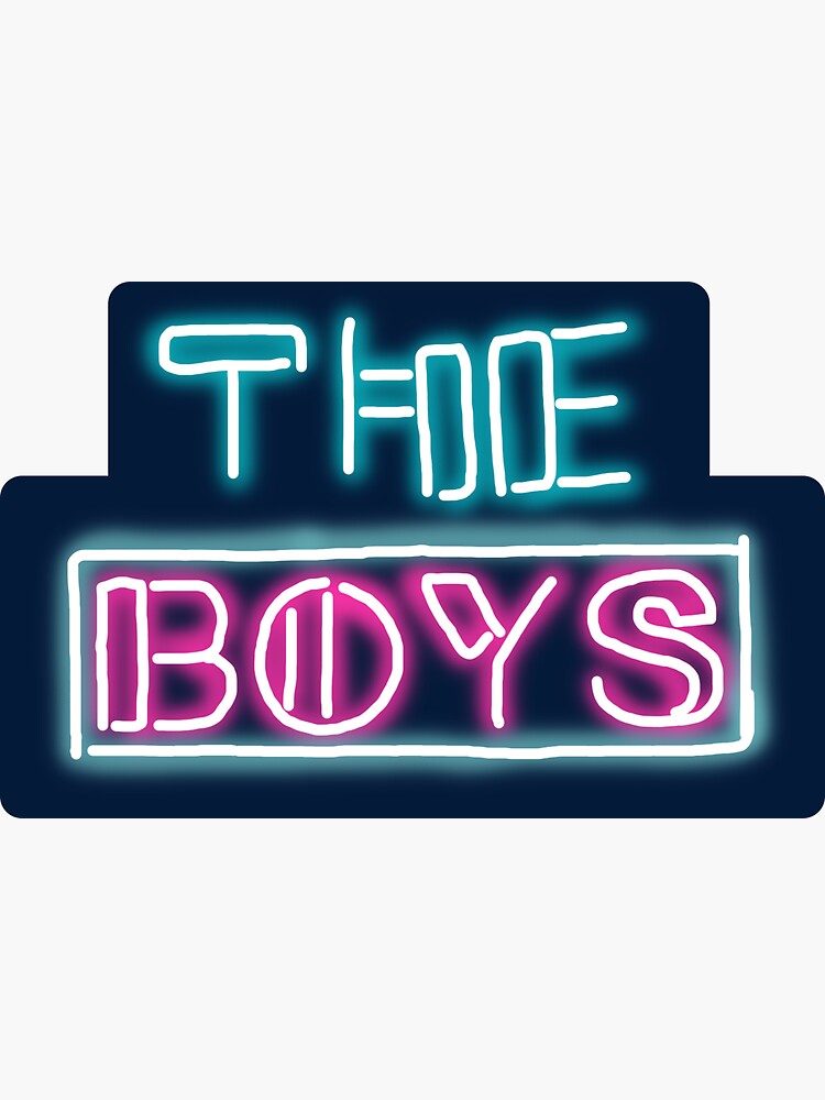 "The Boys Neon Light Sign" Sticker for Sale by awimilluh | Redbubble