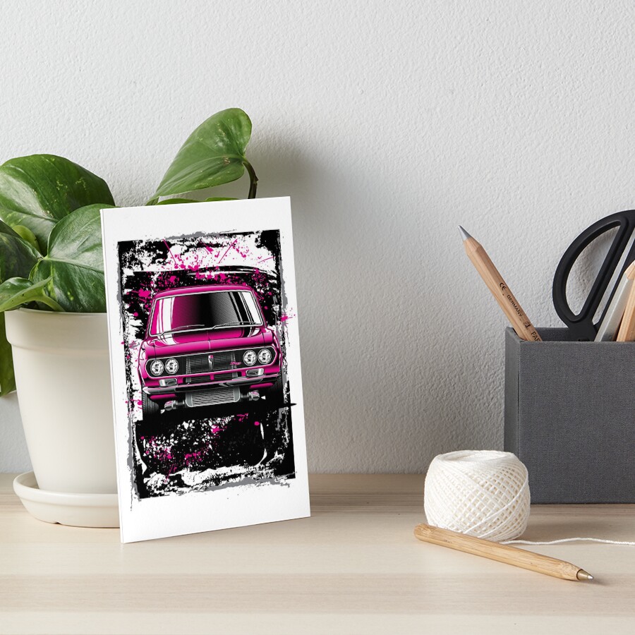 "PINK GRUNGE MAZDA RX2 Brap Brap Brap Rotary Goodness JDM VINTAGE" Art ...