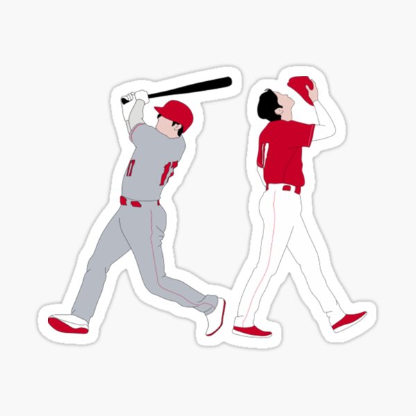 "2 side of ohtani" Sticker by Lucrecefouche | Redbubble