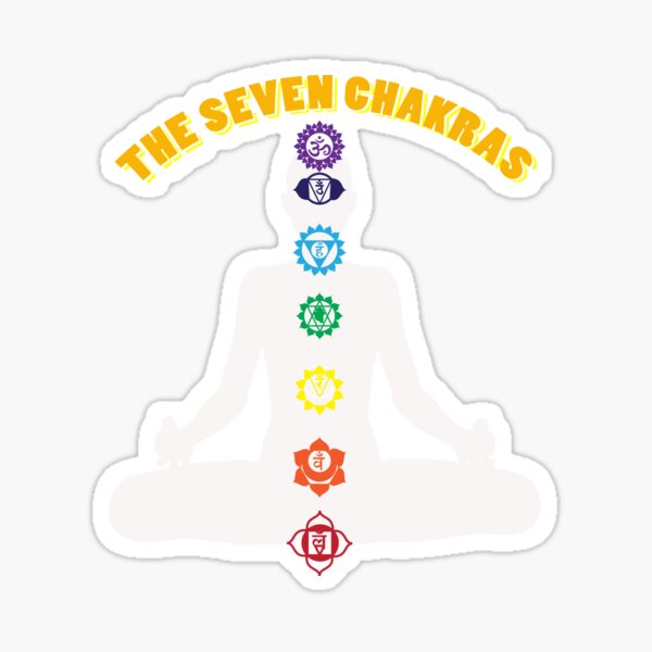 "SEVEN CHAKRAS HUMAN" Sticker for Sale by Wendyjordan | Redbubble