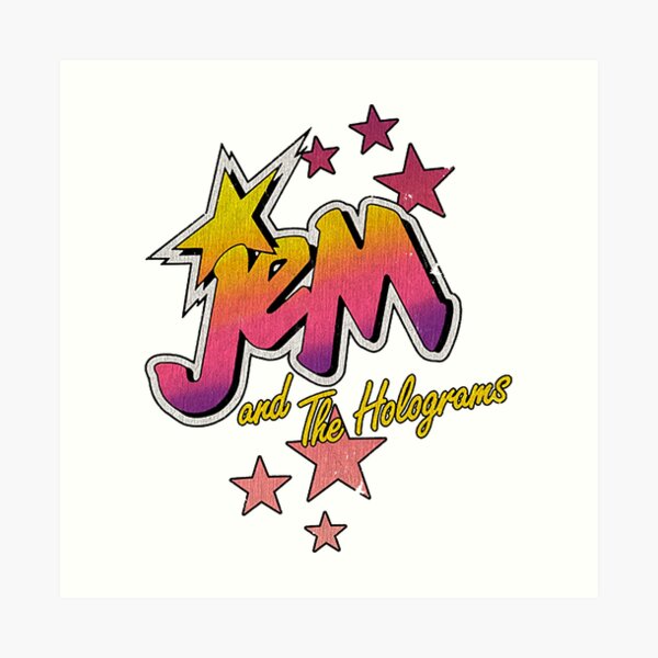 "Vintage Jem and the holograms Logo " Art Print for Sale by ...