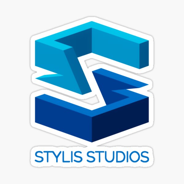 "Funny Gaming Noob - StyLiS Logo Front w Title (Dark)" Sticker for Sale ...