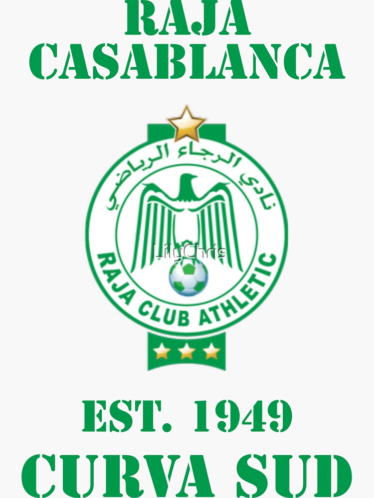 "RAJA CASABLANCA GREEN BOYS" Sticker by LilyChris | Redbubble