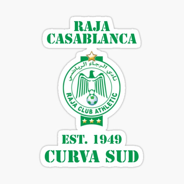 "RAJA CASABLANCA GREEN BOYS" Sticker by LilyChris | Redbubble