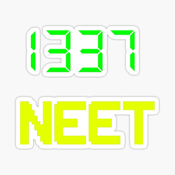 "1337 NEET / LEET NEET - Anime - Otaku - Geek - Retro Gaming - Digital ...