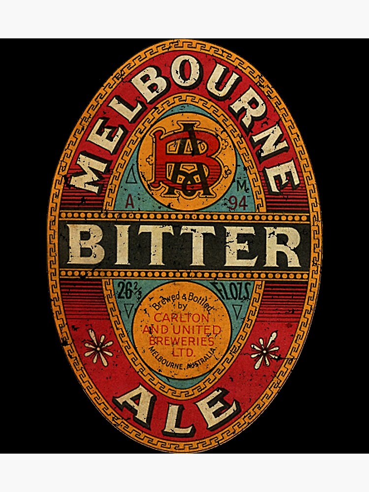 "MELBOURNE BITTER ALE BEER " Poster for Sale by Amiable120 | Redbubble