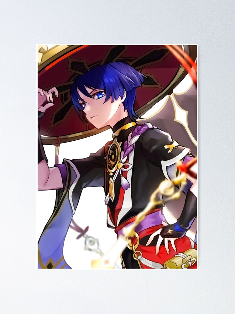 "Scaramouche Genshin Impact " Poster by roycool | Redbubble