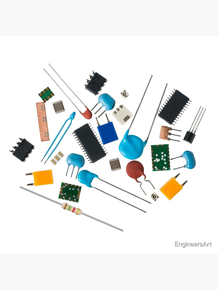 "Electronics components collage art" Poster by EngineersArt | Redbubble