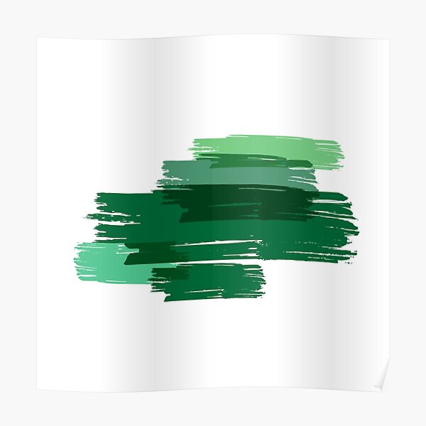 "Abstract Art Shape Green Colour" Poster for Sale by jinoart | Redbubble