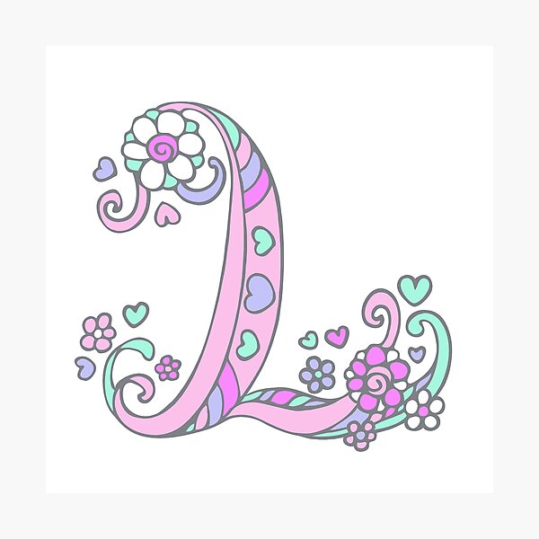 Doodle Letter L Photographic Prints | Redbubble