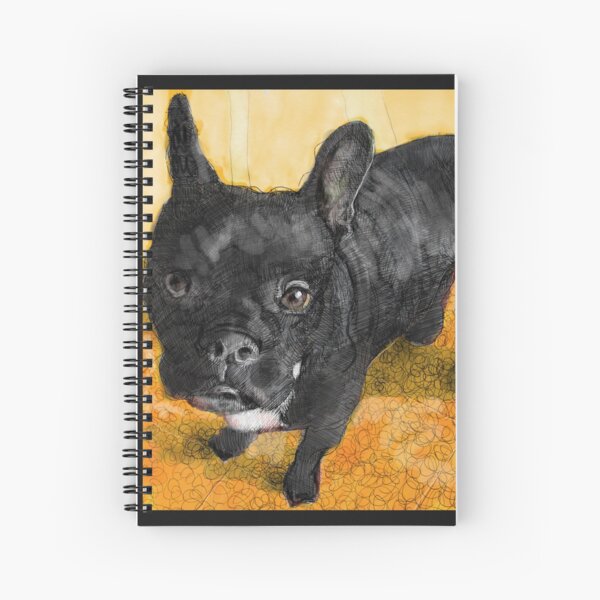 "The Portrait of a Black Pitbull with a Cool Funny Face" Spiral ...