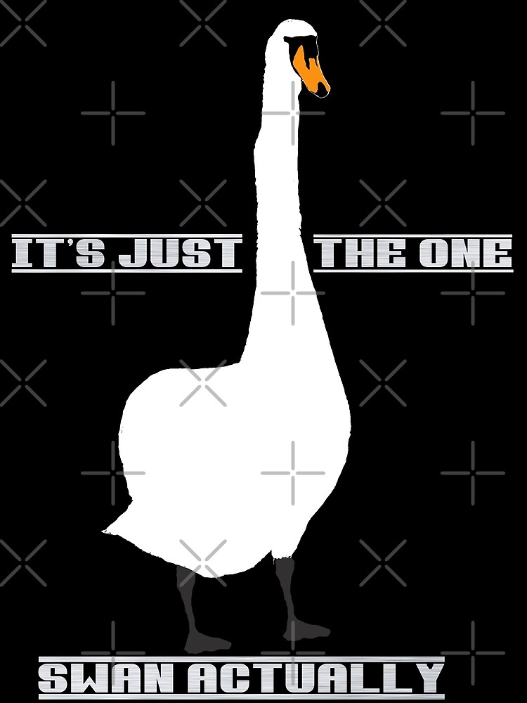 "It's just the one swan actually police meme" Photographic Print for ...