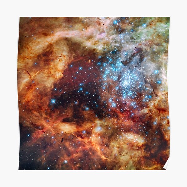 "30 Doradus nebula and R136 star grouping - Hubbles festive view of a ...