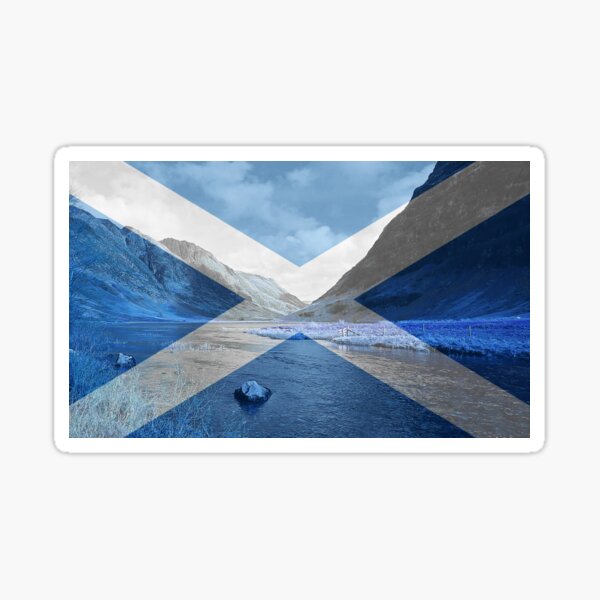 "Saltire" Sticker for Sale by DavidRMurphy | Redbubble