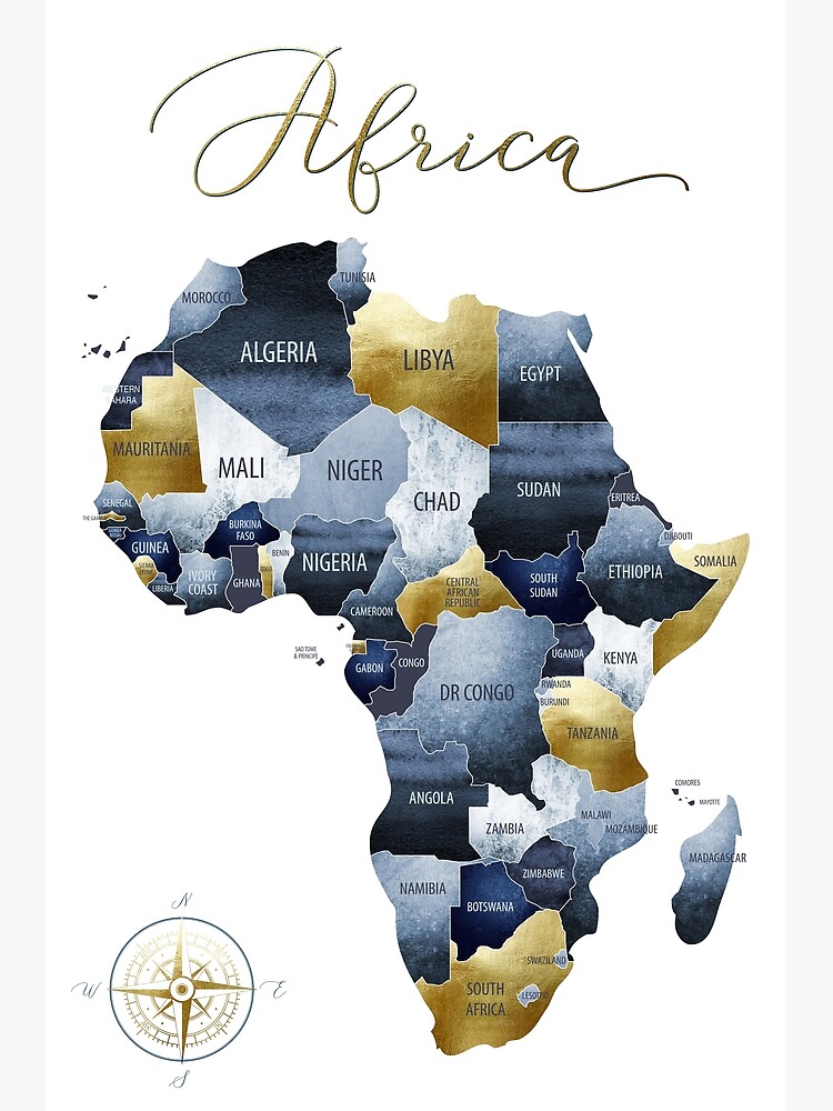 "Map of Africa" Poster for Sale by UrbanEpiphany | Redbubble