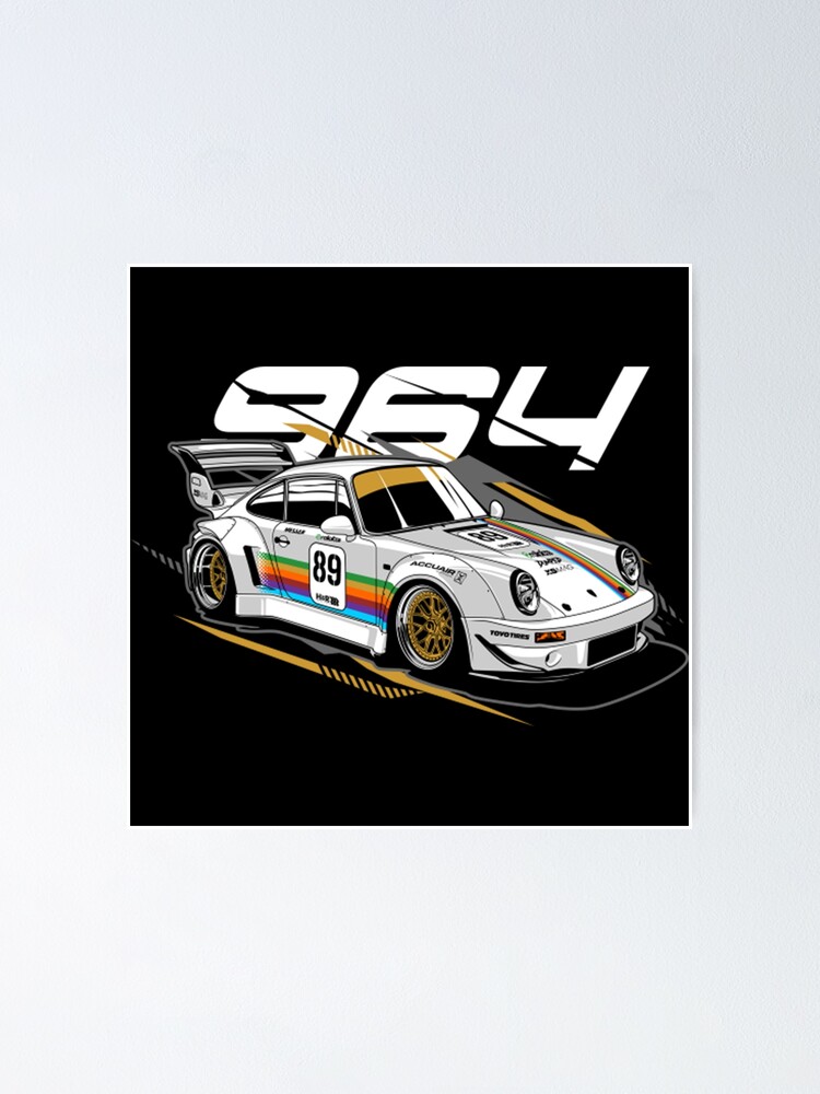 "Retro 911 GT2 Apple Computer Race Car " Poster for Sale by ...