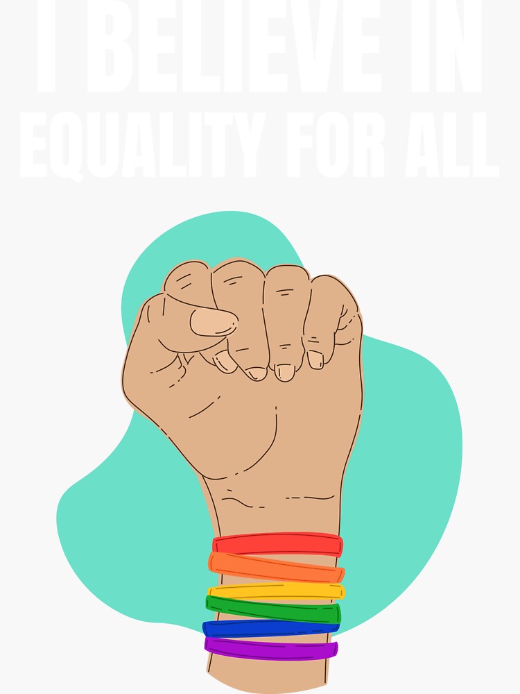 "equality for all" Sticker by medhar07 | Redbubble