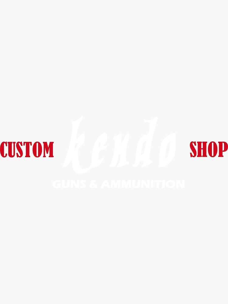 "Kendo Custom Shop" Sticker for Sale by AndoricArt | Redbubble