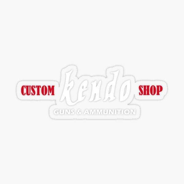 "Kendo Custom Shop" Sticker for Sale by AndoricArt | Redbubble