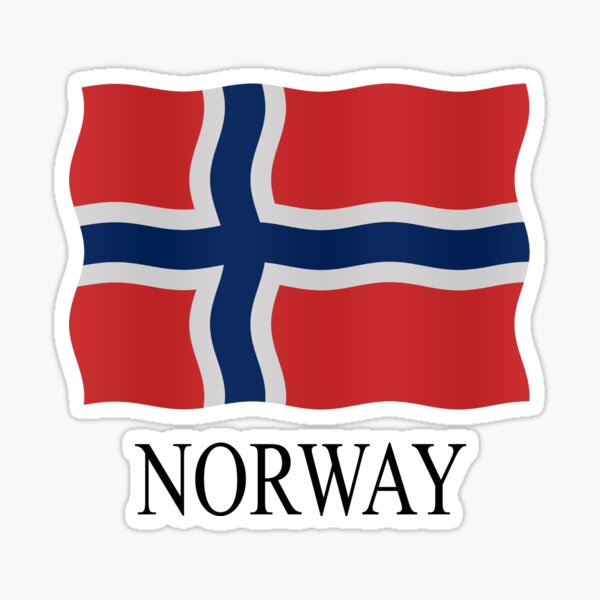"Norway flag" Sticker for Sale by stuwdamdorp | Redbubble