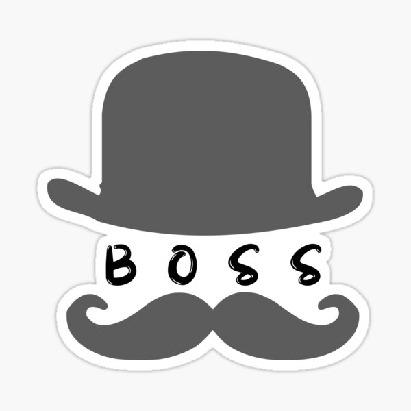 "boss design" Sticker for Sale by Haila-shop | Redbubble
