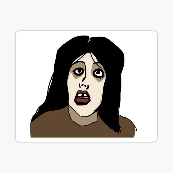 "Girl looking up" Sticker by Smileyfaceart | Redbubble