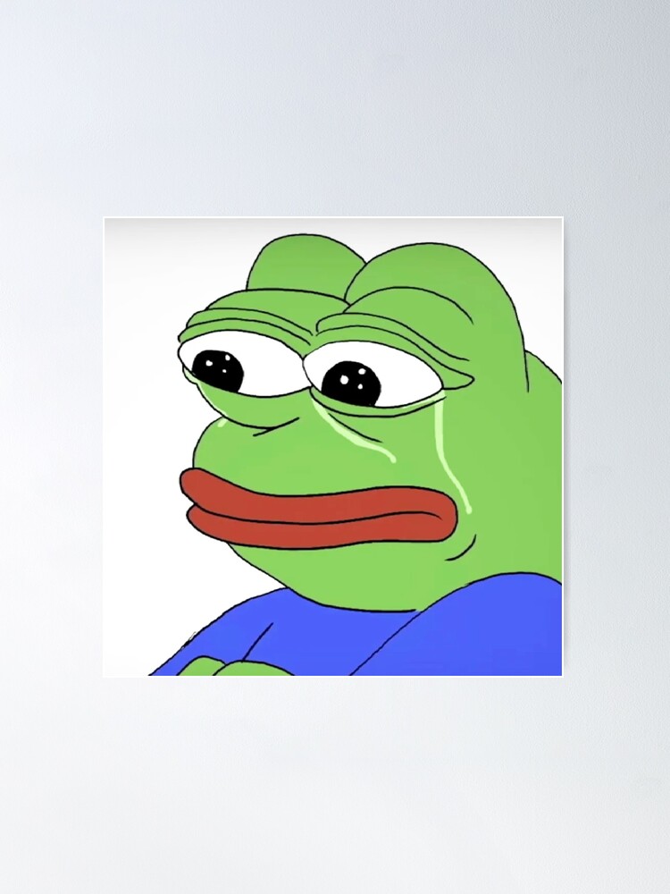 Sad Meme Face Frog