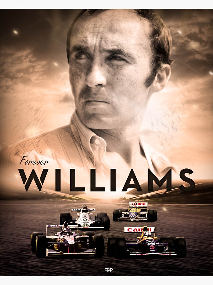 "FRANK WILLIAMS TRIBUTE F1" Sticker by PABLO SP | Redbubble