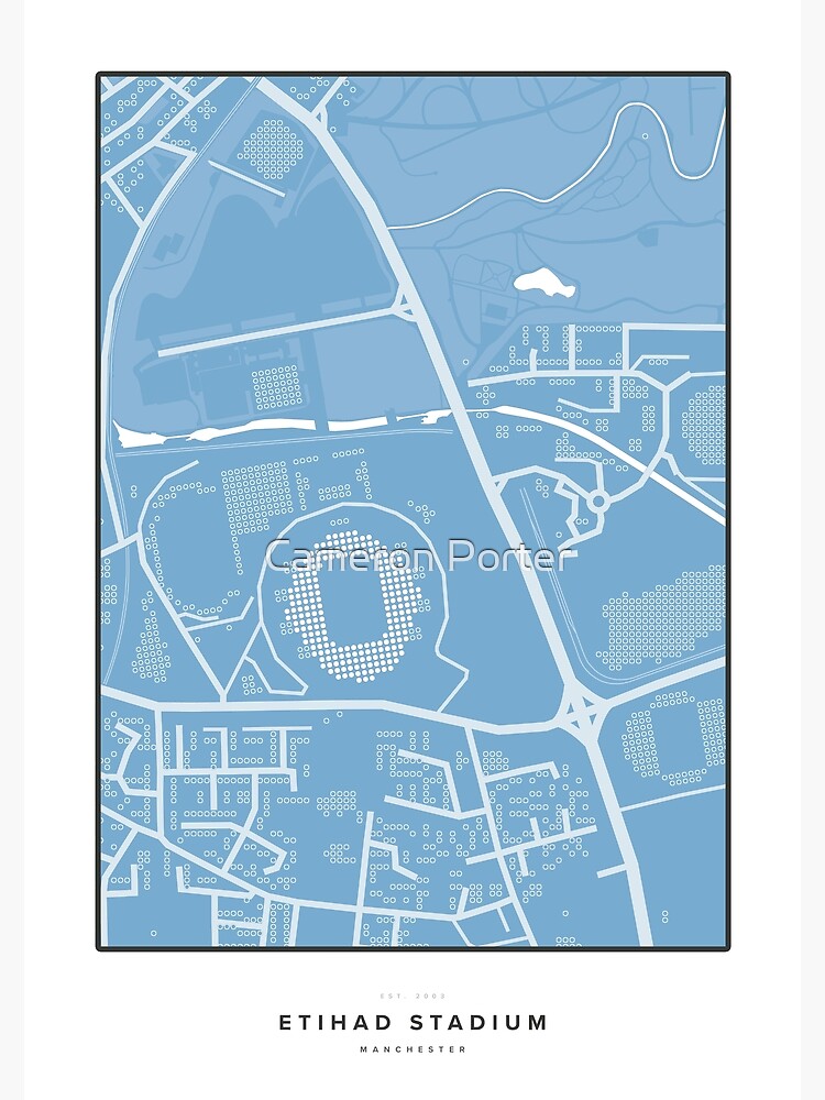 Lámina fotográfica «Mapa de puntos del estadio Etihad - Manchester City ...