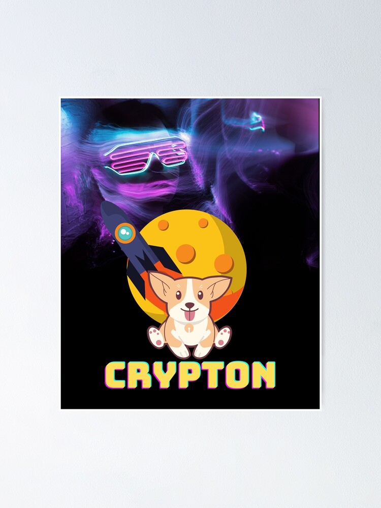 "Crypton Crypton Symbol Shirt Mask Sticker Currency Moon Dog Meme Token ...