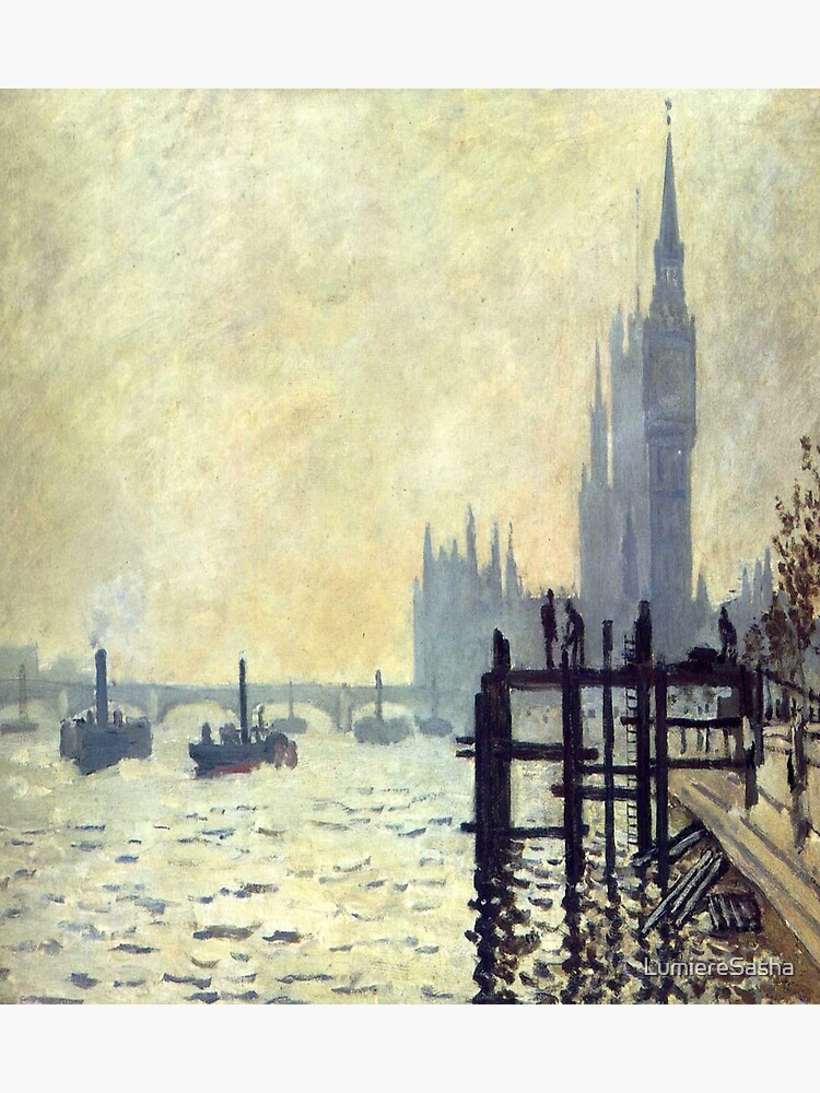 "The Thames below Westminster-Claude Monet" Poster by superbarts ...
