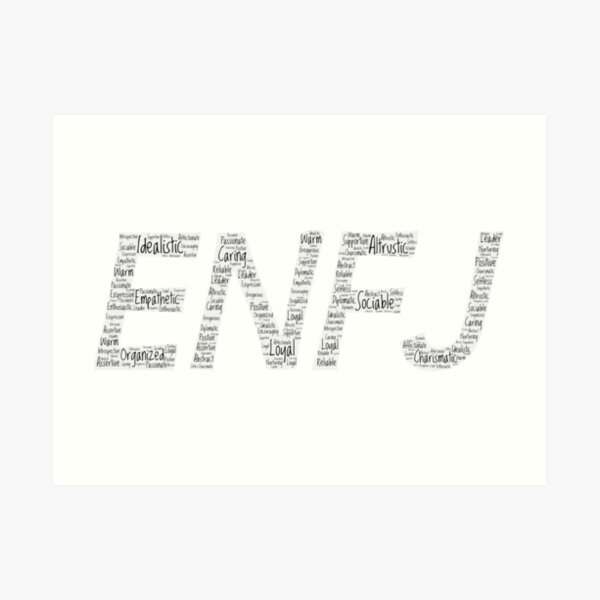 "ENFJ Cloud" Art Print by MBTI | Redbubble