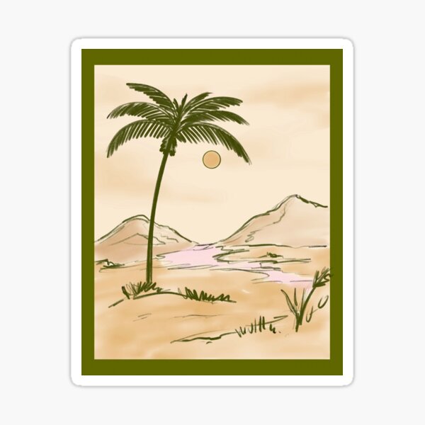 "Sunset At The Nile River Vintage Landscape" Sticker for Sale by ...