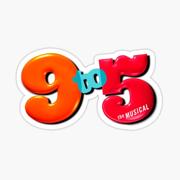 "9 to 5 music" Sticker for Sale by Leyzel | Redbubble