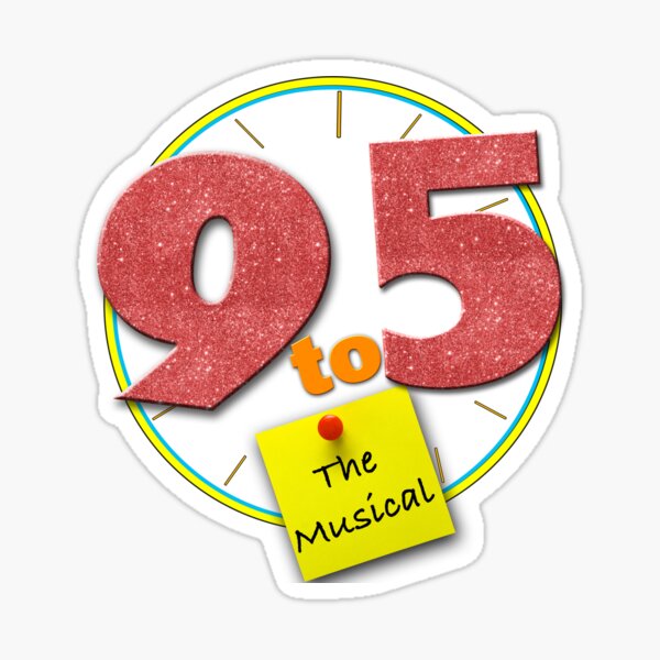 "nine to five music logo" Sticker by Leyzel | Redbubble
