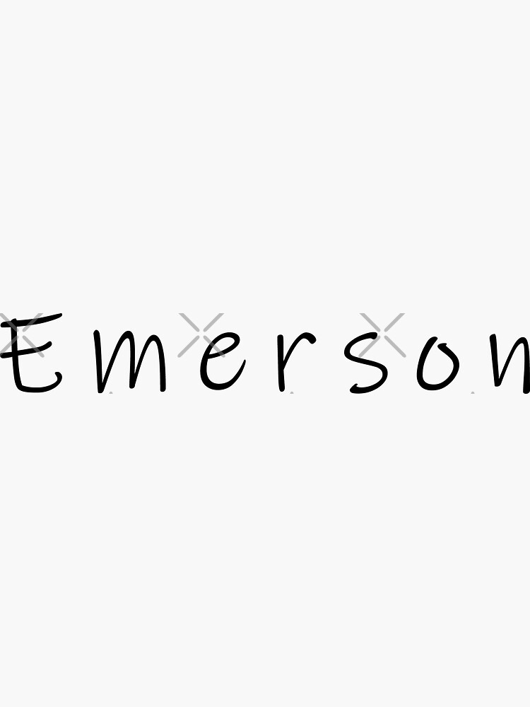 "Emerson name" Sticker for Sale by gmstockstudio | Redbubble