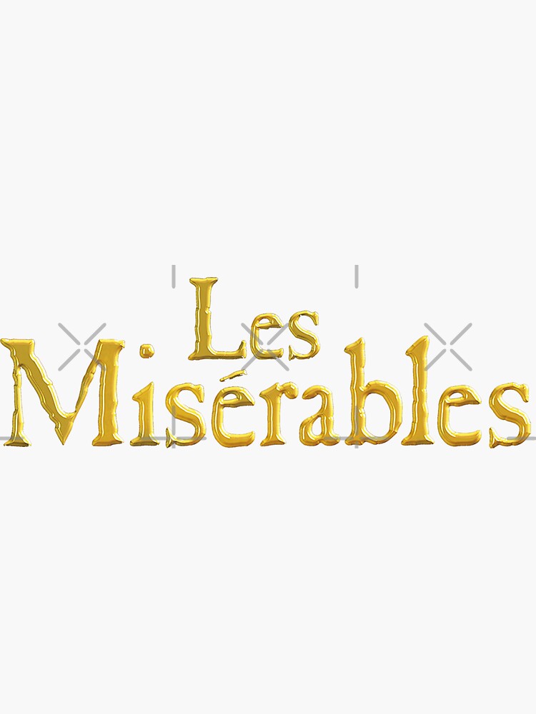"Les miserables logo" Sticker for Sale by Leyzel | Redbubble