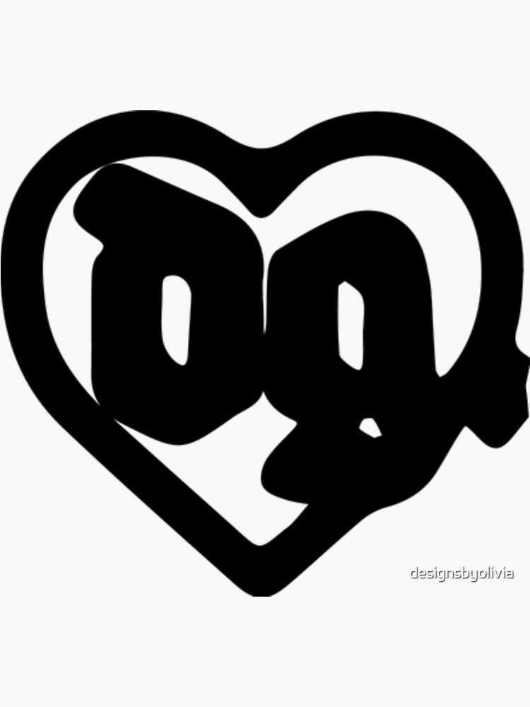 "Drain Gang DG Heart Logo" Sticker for Sale by designsbyolivia | Redbubble