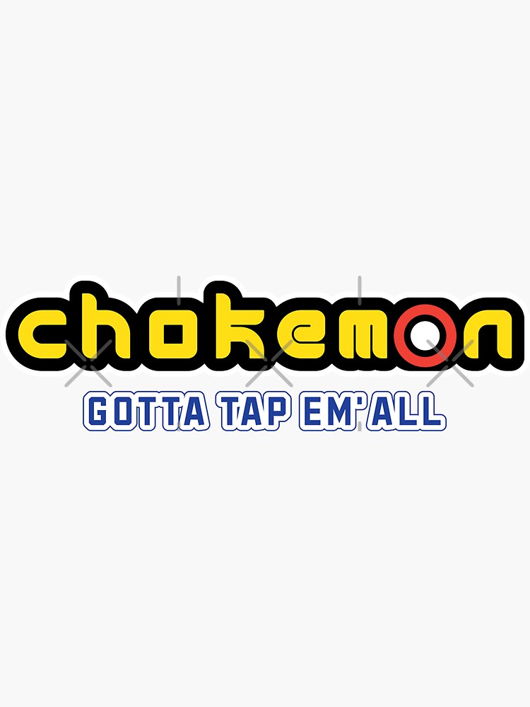" Funny Chokemon jiu jitsu " Sticker for Sale by onzpacesdesign | Redbubble
