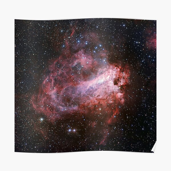 Póster «Nebulosa Omega (M17, NGC 6618) - La región de formación estelar ...