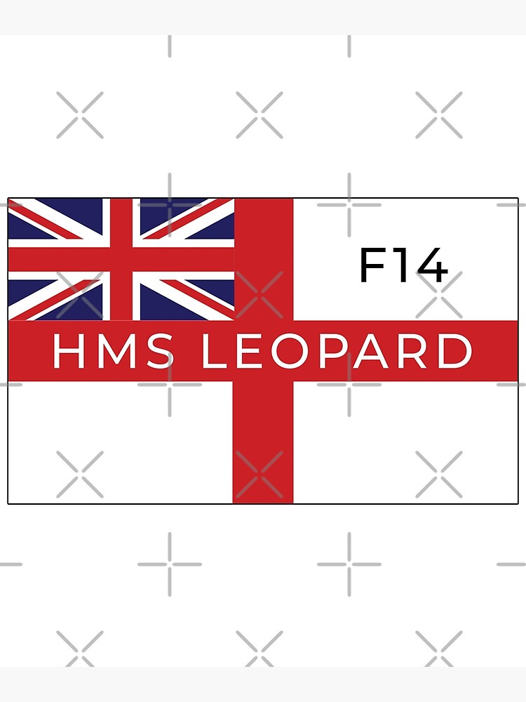 "HMS Leopard On British White Ensign - F14 - British Navy Type 41 ...