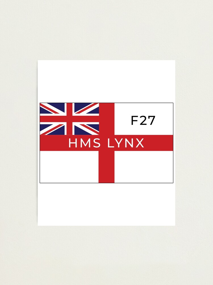 "HMS Lynx On British White Ensign - F27 - British Navy Type 41 Leopard ...