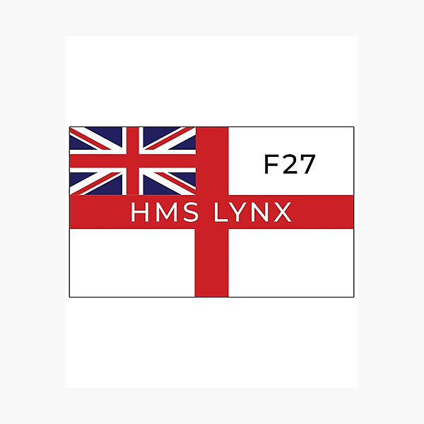 "HMS Lynx On British White Ensign - F27 - British Navy Type 41 Leopard ...