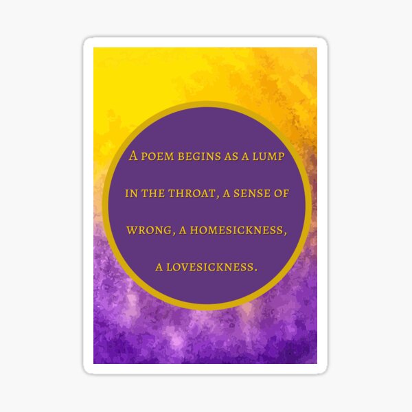 "A Poem " Sticker for Sale by PoesyInPrint | Redbubble