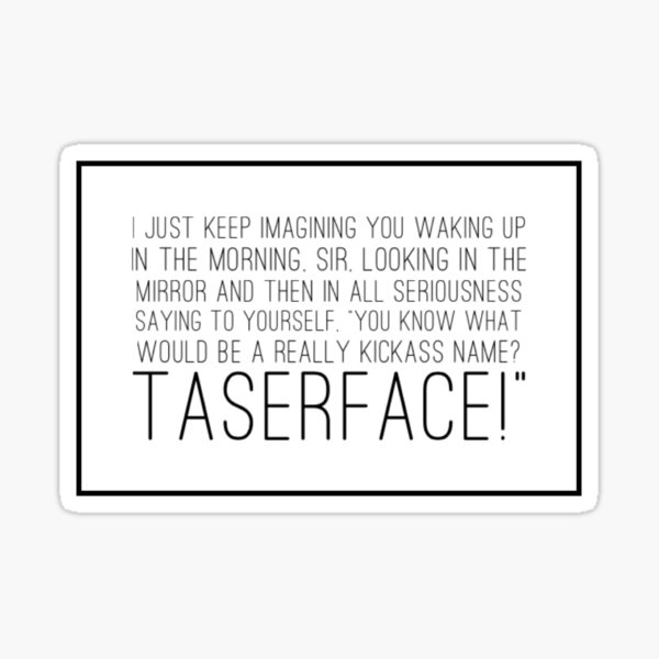 "taserface" Sticker by marveluniverse | Redbubble